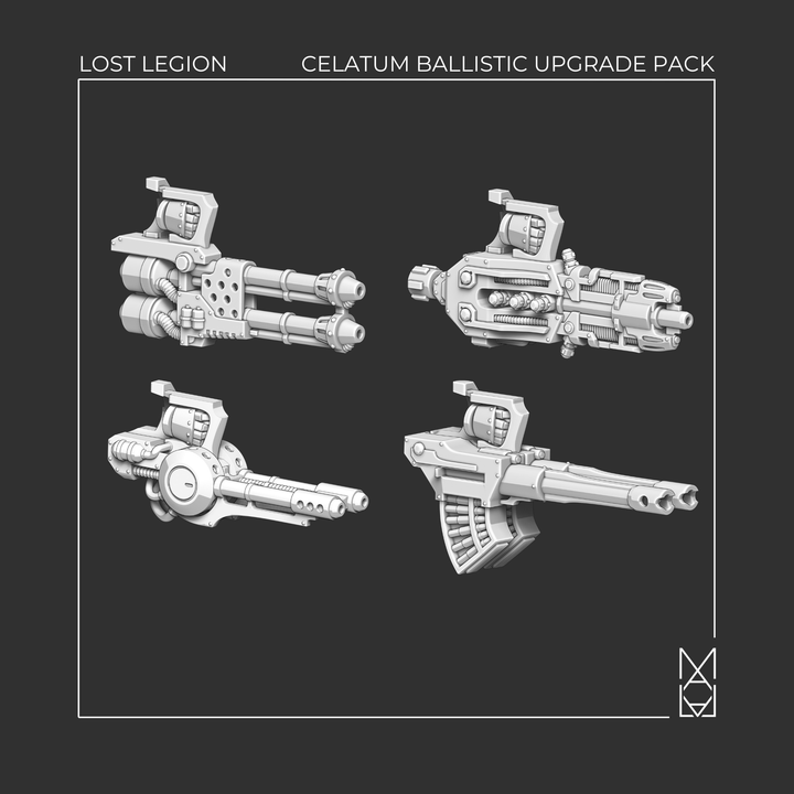 3D Printable Celatum Ballistic Upgrade Pack (Pre-Supported) by Malal3D